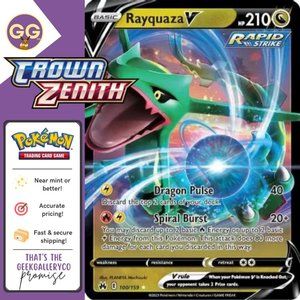 Pokemon | Toys | Rayquaza V 0159 Crown Zenith Mint Condition | Poshmark